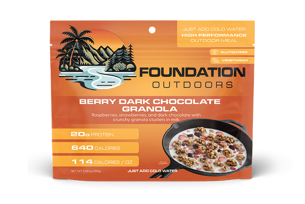 FOUNDATION Outdoors, Berry Dark Chocolate Granola, 12 pack – FOUNDATION ...